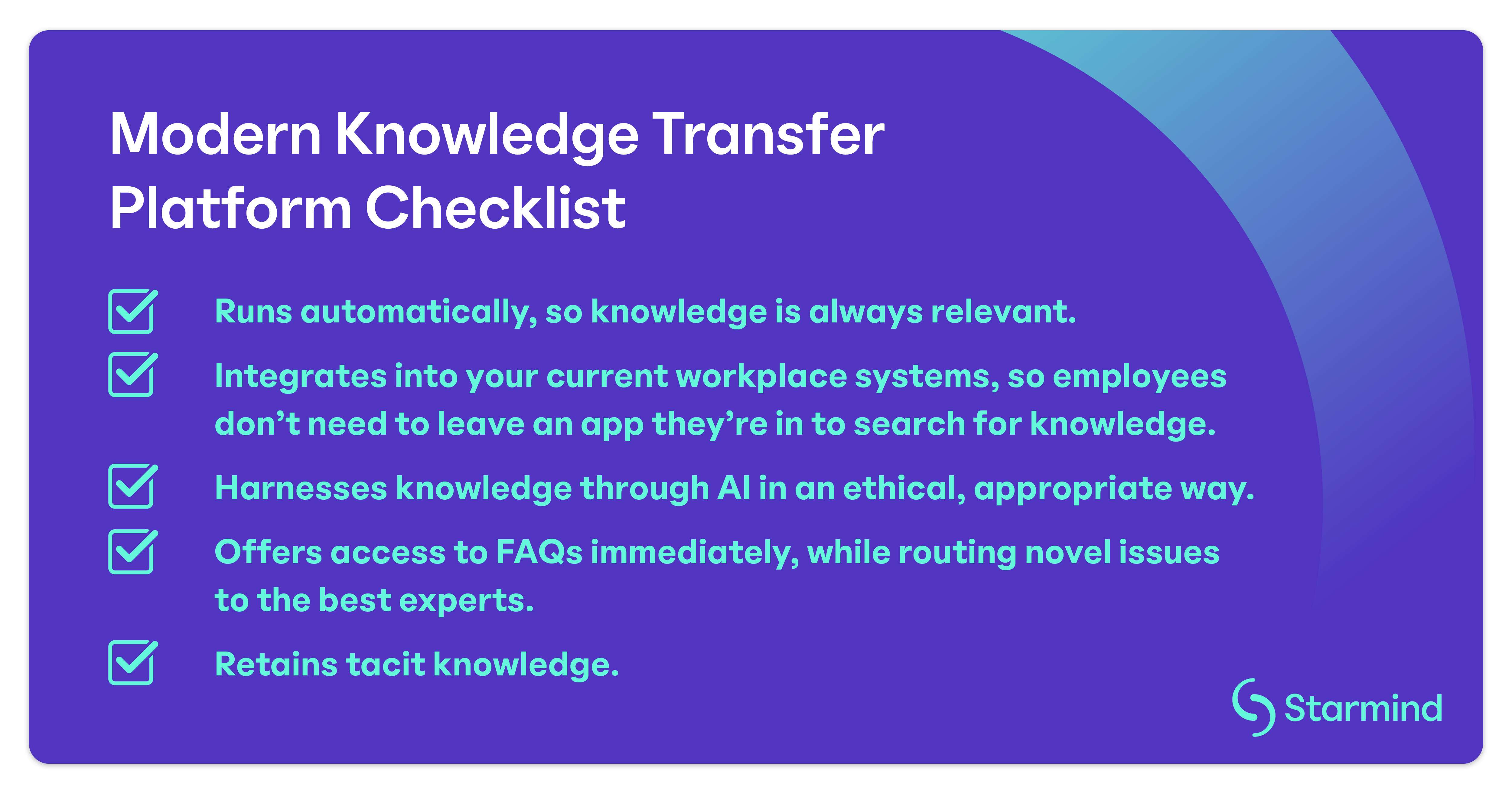 The Basics of Modern Knowledge Transfer for the Enterprise
